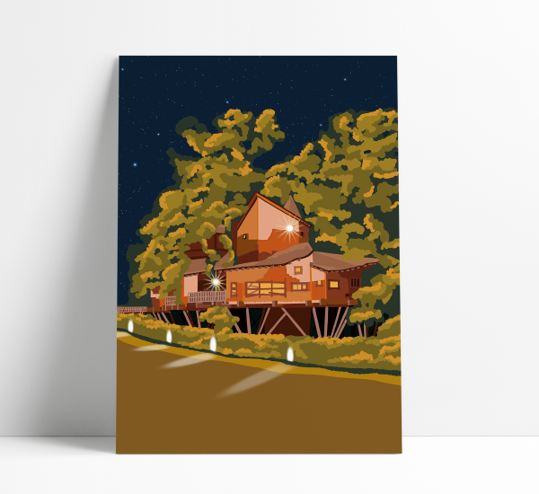 THE TREEHOUSE LIMITED EDITION POSTER – The Pinery at The Alnwick Garden